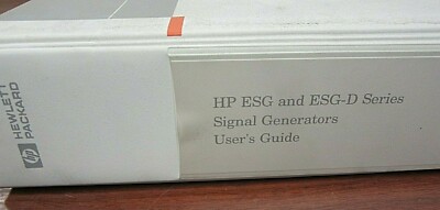 HP ESG & ESG-D Series Signal Generators User's Guide E4400-90142 | eBay