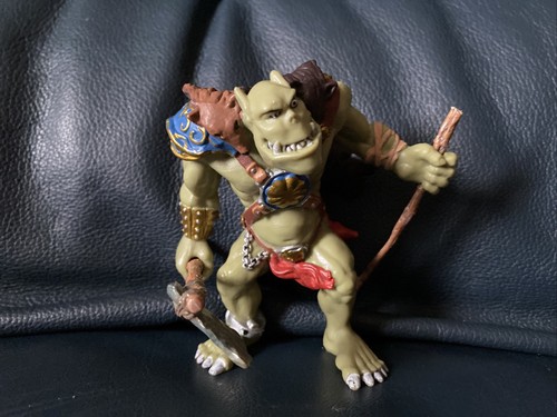 Papo Green Orc Troll Ogre Action Figure with Staff (broken) & Ax ...
