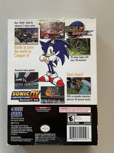 Sonic Adventure 2 pack Nintendo GameCube CIB RARE!! | eBay