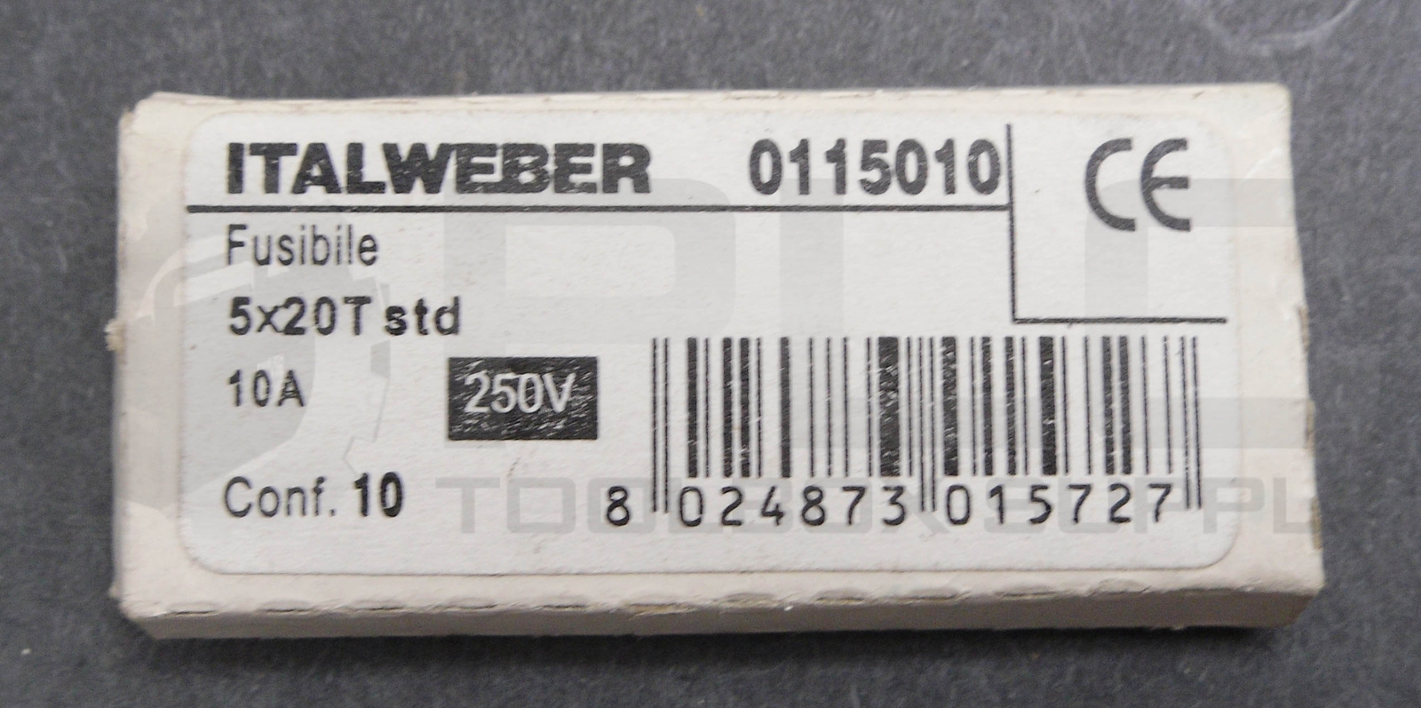 NEW PACK OF 10 ITALWEBER 0115010 FUSE 10A 250V | eBay