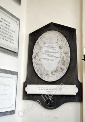 Photo 6x4 St Katherine, Chislehampton, Oxon - Wall monument 3 c2004 ...