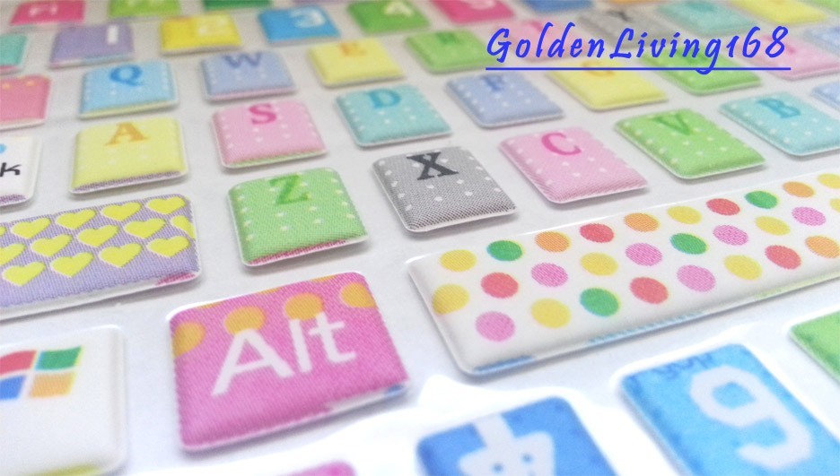 Desktop Laptop Computer Keyboard Stickers / Decals Cover Protector ...
