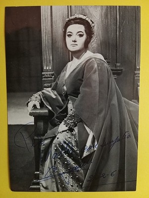 Soprano - Angeles Gulin nata in Spagna - Autografo originale. | eBay
