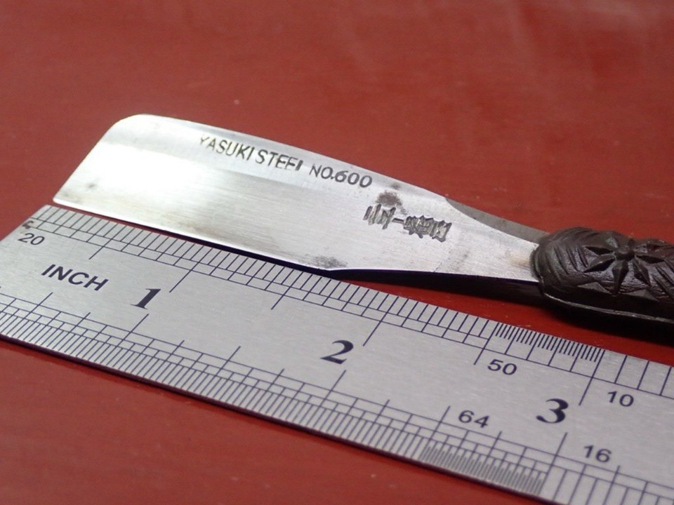 Kamisori Japanese Straight Razor Yasuki Steel No.600 ニュー花正 Honed Ready ...