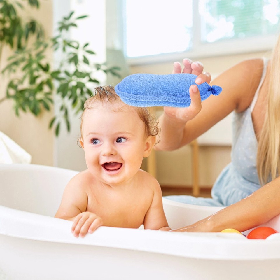 5 Count Children's Bath Sponge Newborn Cleaning Sponges Bathroom Scrub ...