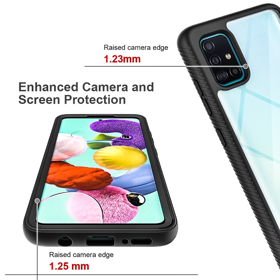 For Samsung Galaxy A51 A71 5G Case Phone Cover Shockproof +Tempered ...