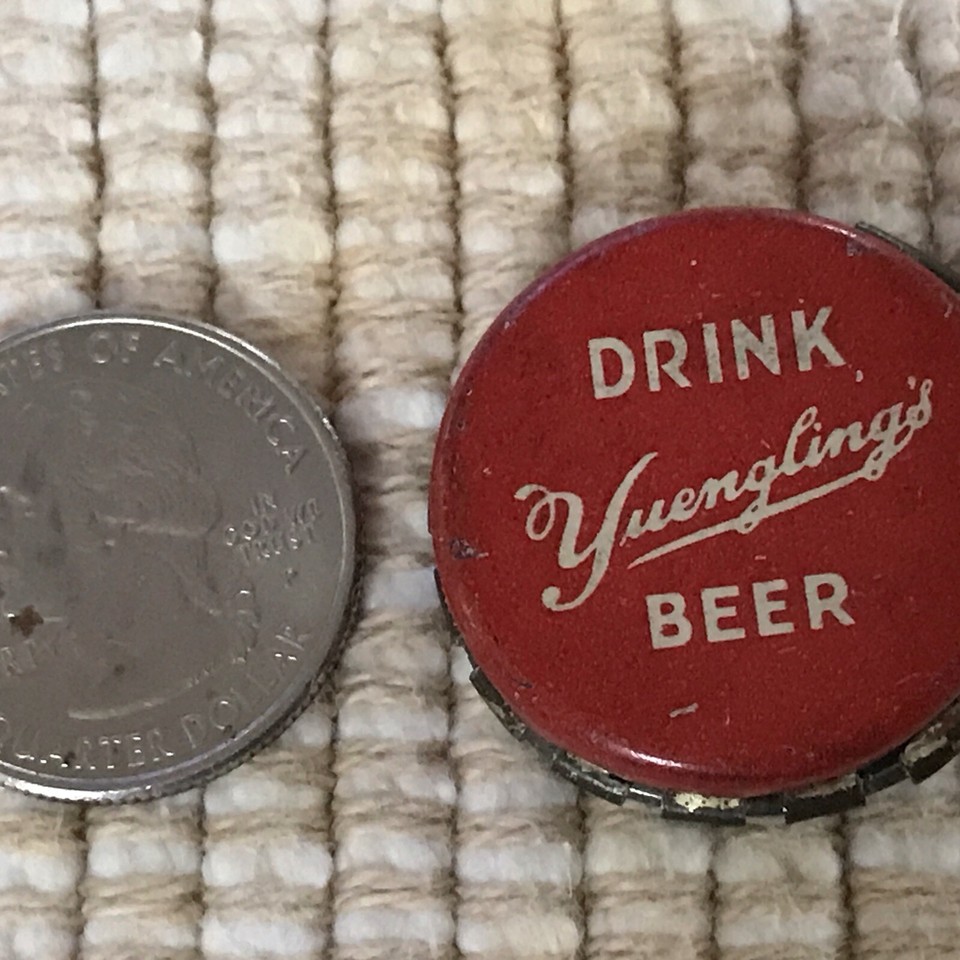 YUENGLING BEER VINTAGE REASEAL BOTTLE CAP, YUENGLING BREWERY ...