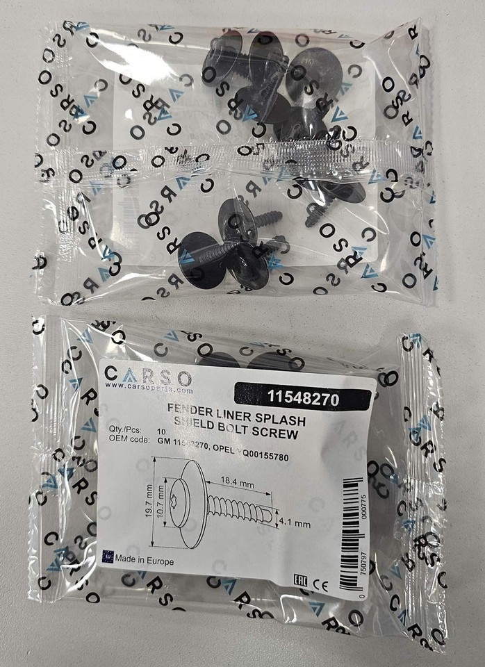 Chevrolet Buick Cadillac OPEL fender bolt screw 11548270 YQ00155780 ...