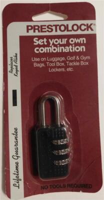 Presto Lock Set Your Own Combination: Luggage, Golf, Gym, Tool Box ...