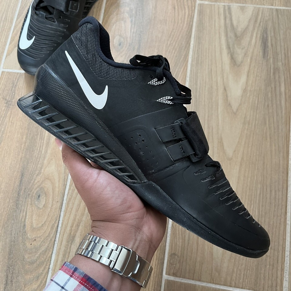 NIKE ROMALEOS 3 Weightlifting Men's Shoes SIZE 13 Flywire Black | eBay