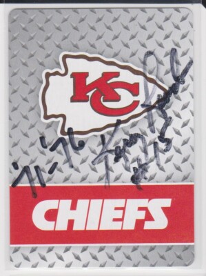 KERRY REARDON KANSAS CITY CHIEFS 1971-76 IOWA AUTOGRAPHED PLAYING CARD ...