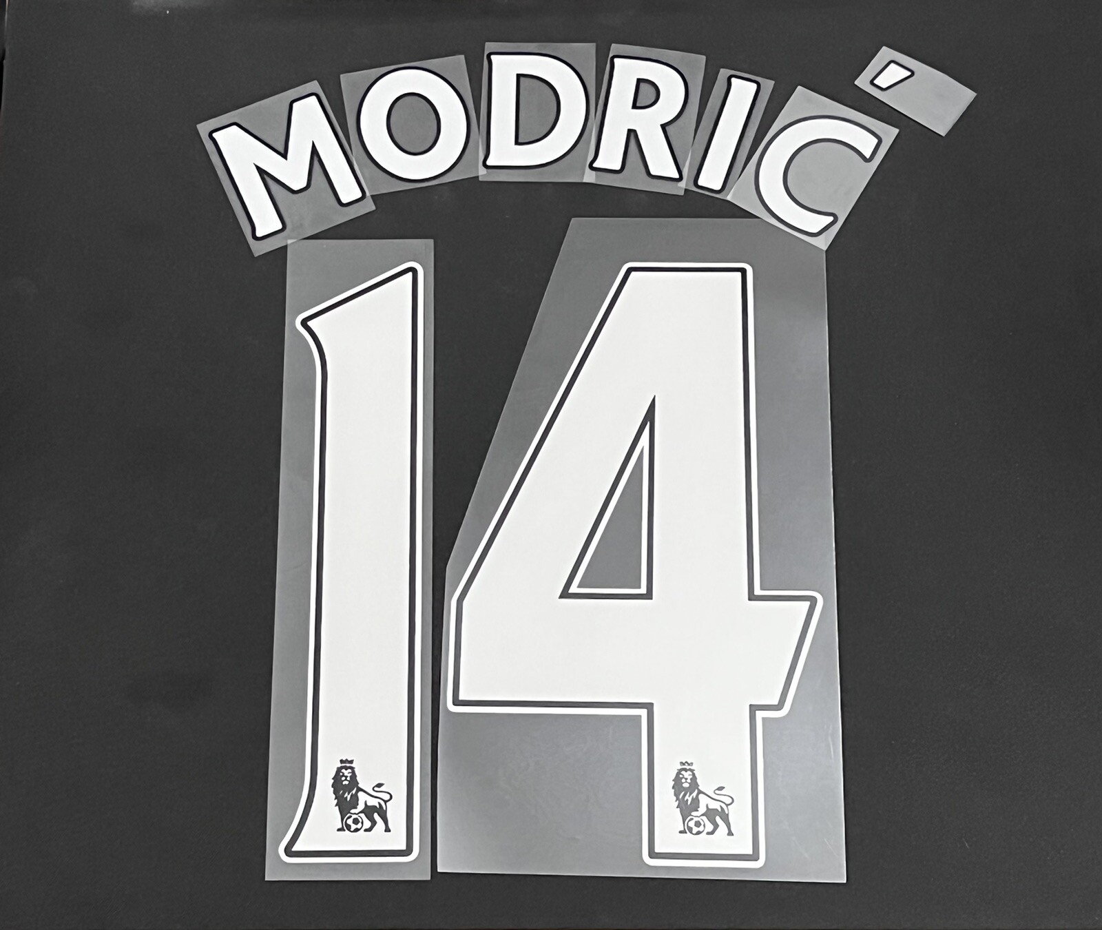 Tottenham Hotspur MODRIC #14 away plastic name print and number 2007/13 ...