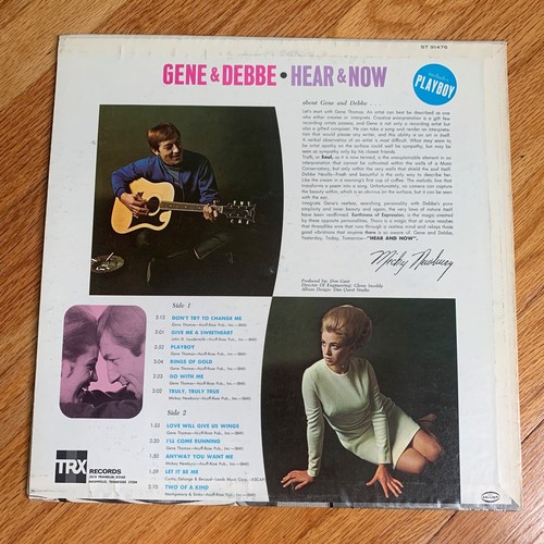 Gene & Debbe ‎– Hear & Now Vinyl LP (TRX 91476) | eBay