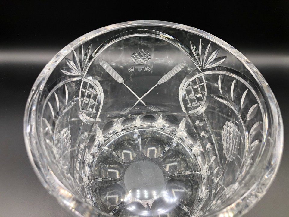 Rovelli Swiss Crystal Co. Tee Off Golf Crystal Ice Bucket Biscuit Jar w ...