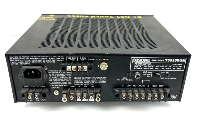 Paso Series 3000 Integrated Amplifier T3025BGM for sale online | eBay