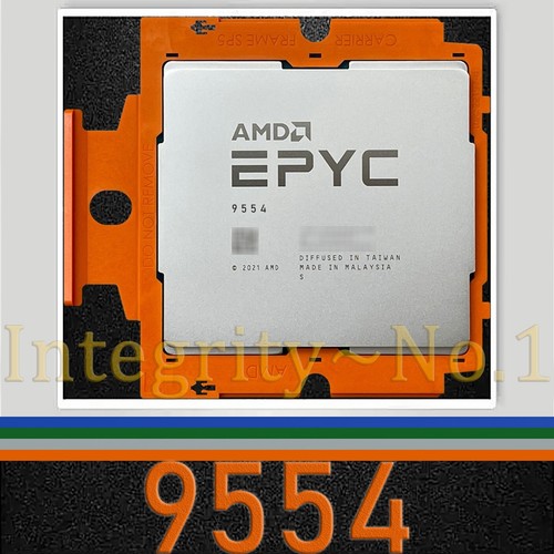 AMD EPYC Genoa 9554 3.10GHz 64-Core 256MB DDR5 360W Socket SP5 CPU ...