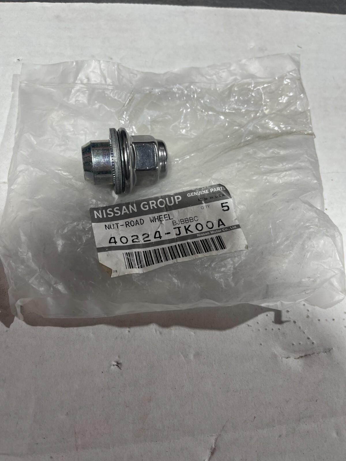 QTY: 1 Genuine Nissan Wheel Nut 40224-JK00A | eBay