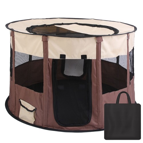 Puppy Tent Crates Cage Indoor/Outdoor, Portable Pop Up Dog Kennel | eBay