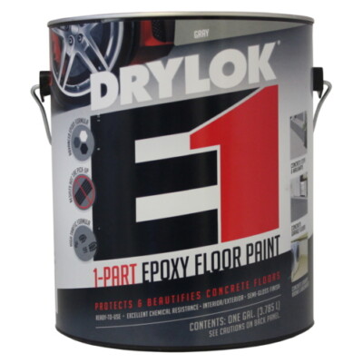 Gallon Drylok E1 Gray 1-Part Epoxy Floor Paint | eBay