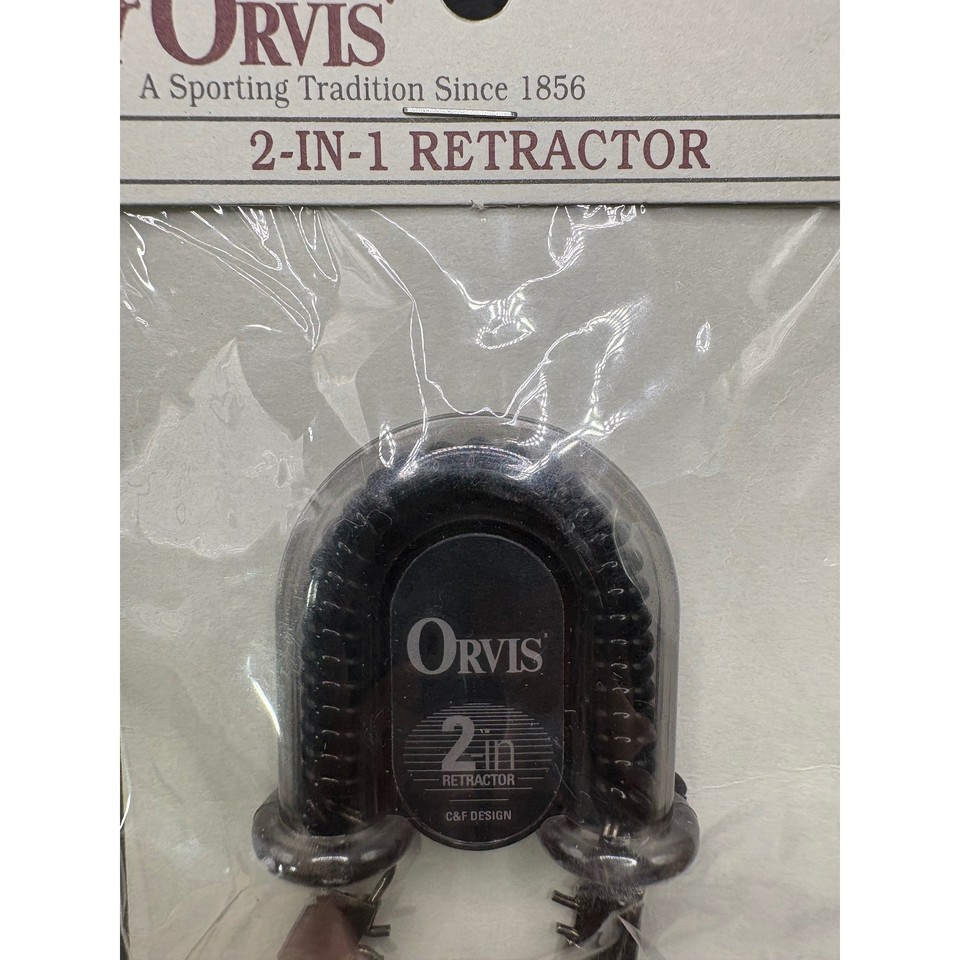 Orvis 2 in 1 Retractor Fly Fishing Tool for Hanging Lanyards Gear Clips ...