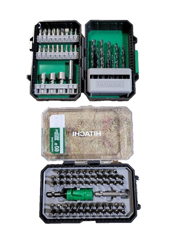 Lot of Two Hitachi Drill Bit & Driver Bit Sets. | eBay