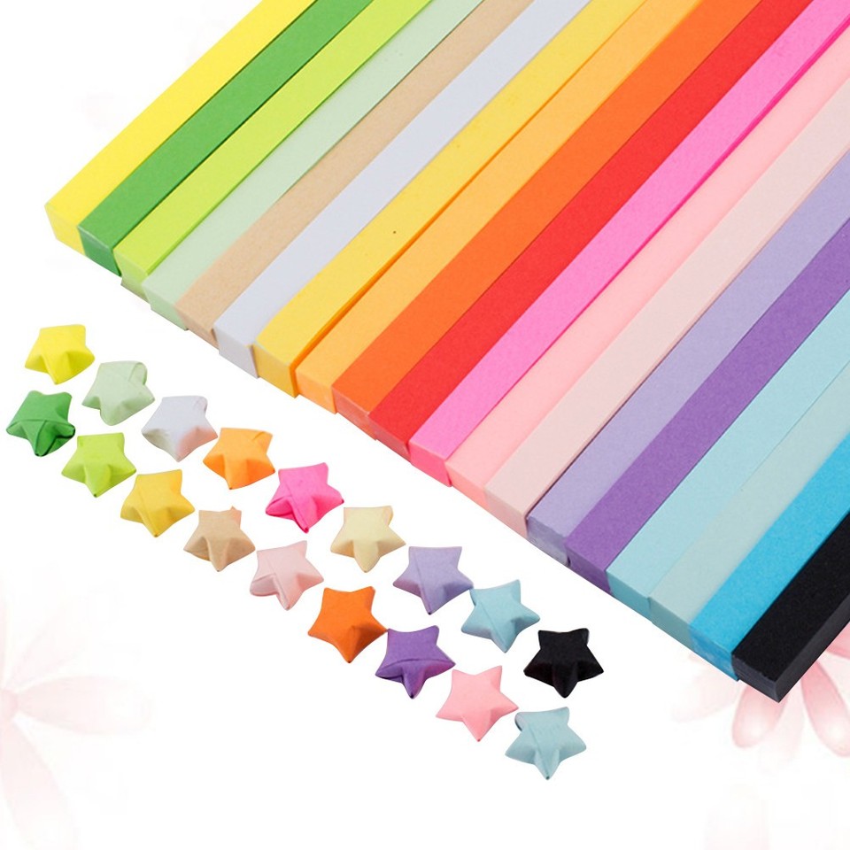 4050pcs Pentagram Paper Star Folding Strips for Origami Craft Solid ...