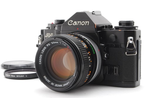 【Near MINT】Canon A-1 Film Camera SLR Black FD 50mm F1.4 S.S.C SSC From ...