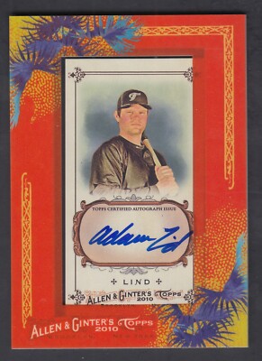 Adam Lind 2010 Topps Allen & Ginter On Card Autograph | eBay