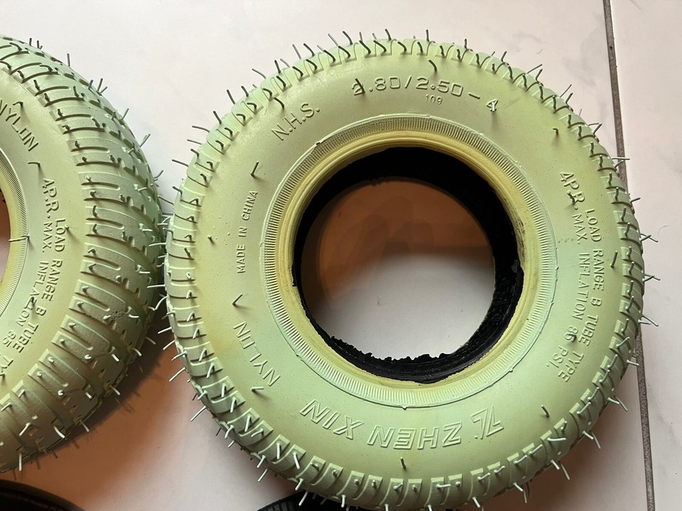 Zinger chair wheelchair tires and Tubes. Pair. 2.80/2.50-4 tire | eBay