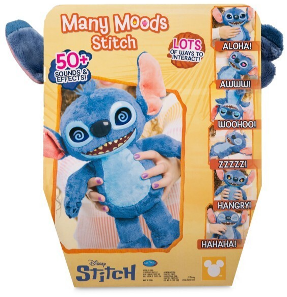 Disney Lilo & Stitch Live MANY MOODS OF STITCH 14" Interactive Plush ...