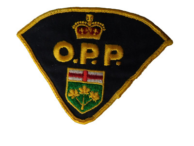 OPP ONTARIO PROVINCIAL POLICE VINTAGE PATCH SHOULDER CREST CANADA ...