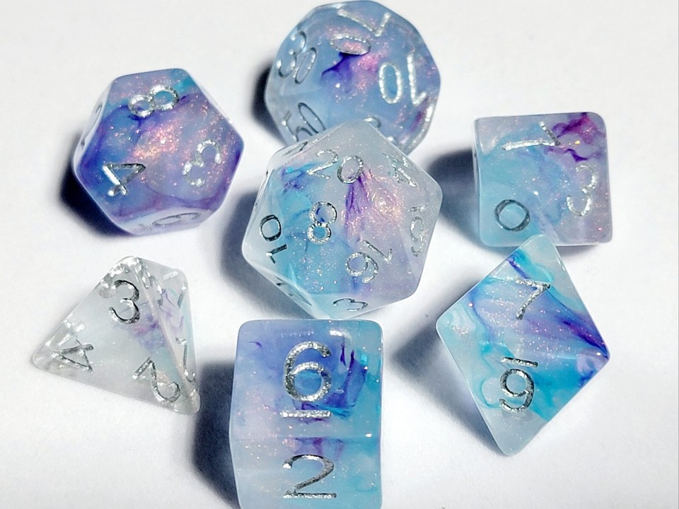 Sea Sprite Dice Set | Poly RPG DnD Dungeons Dragons AD&D Pathfinder d20 ...