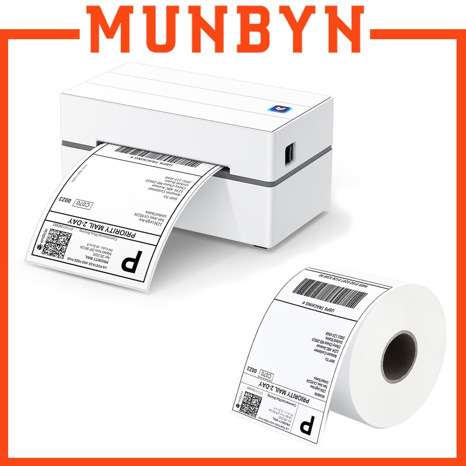 MUNBYN 4x6 Shipping Label Printer Bluetooth Thermal Printer for USPS ...