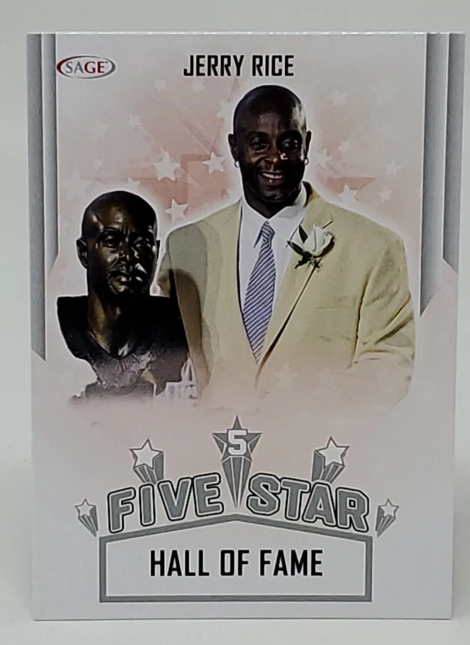 2023 Sage Jerry Rice Five Star Hall of Fame SILVER PARALLEL insert #FS ...