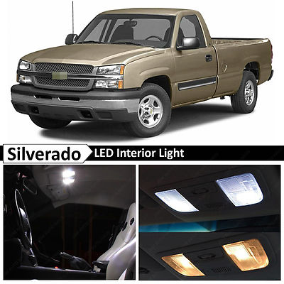 16x White Interior Map Dome LED Lights Package Kit Fit 1999-2006 Chevy ...