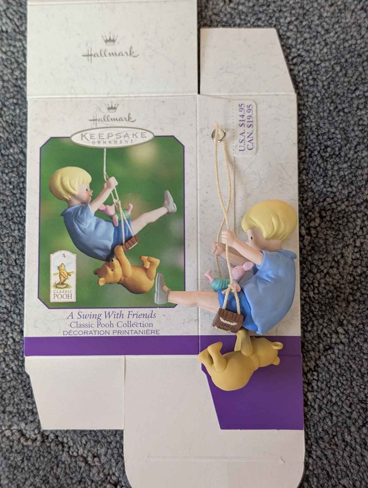 Hallmark 2000 Keepsake Winnie The Pooh A Swing Friends Christopher ...