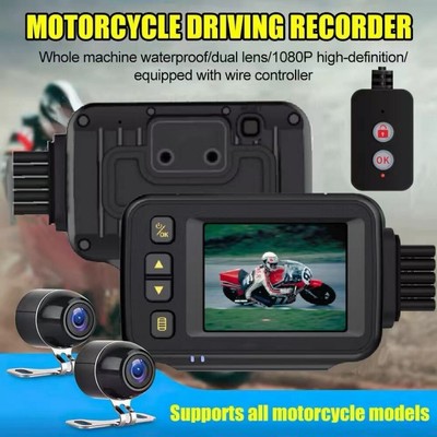 Motorcycle Dash Cam 1080P HD Waterproof Motorcycle Driving Recorder ...