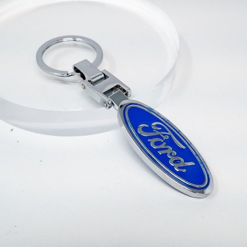Ford Silver & Blue Metal Logo Car Keyring Keychain FAST & FREE SHIPPING ...