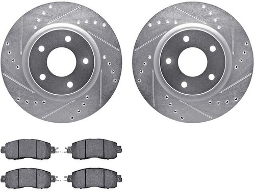 For 2014-2017 Nissan LEAF Brake Pad and Rotor Kit Front Dynamic ...