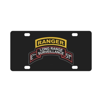 License Plate - Army - Airborne Ranger - E Company- 51st Infantry ...