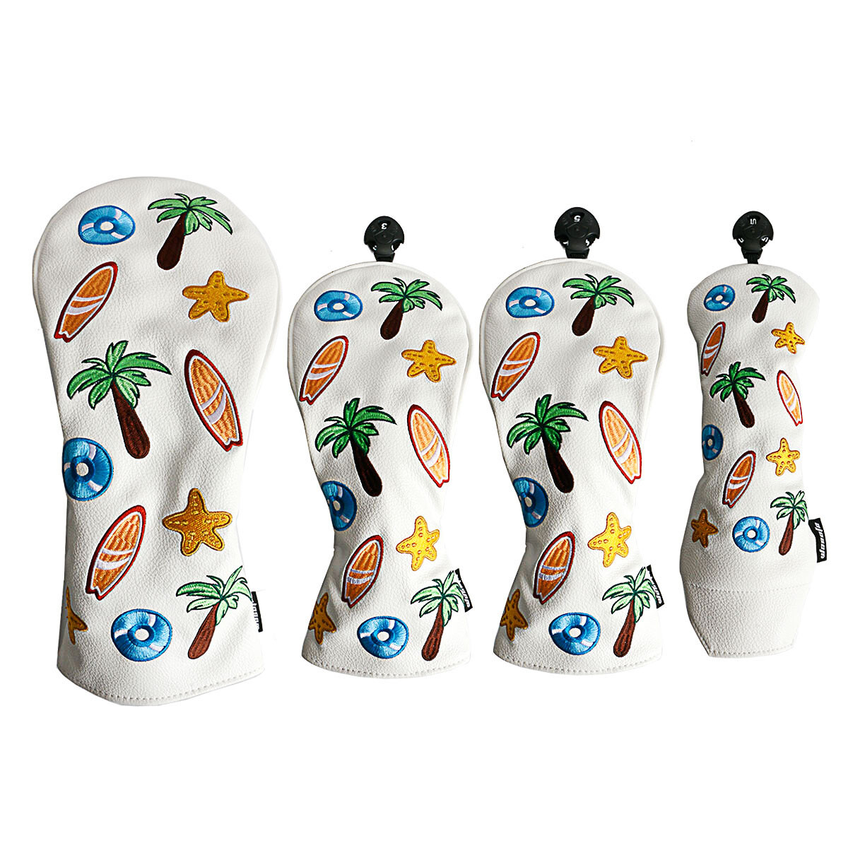 Palm Tree Design Golf Club Headcover Driver/Fairway Wood/Hybrid Cover ...