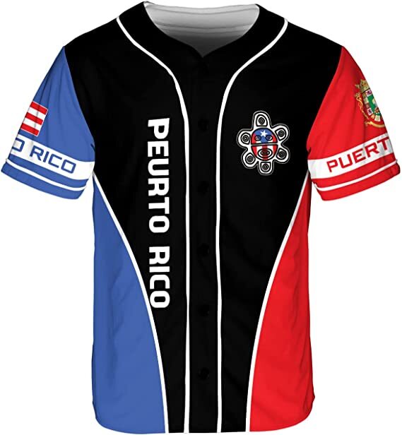 Personalized Puerto Rico Baseball Shirt, Customized Team Name Puerto ...