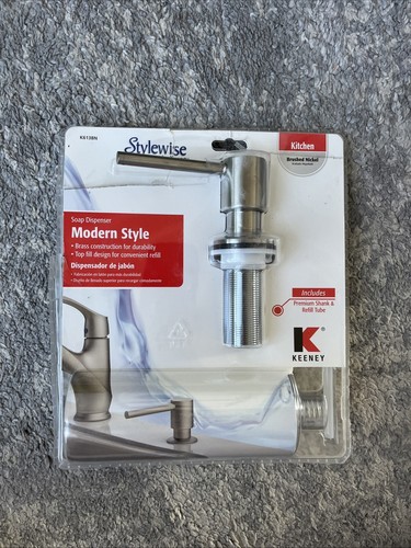 ^ Stylewise by Keeney Soap Dispenser Modern Style Chrome Finish Model ...
