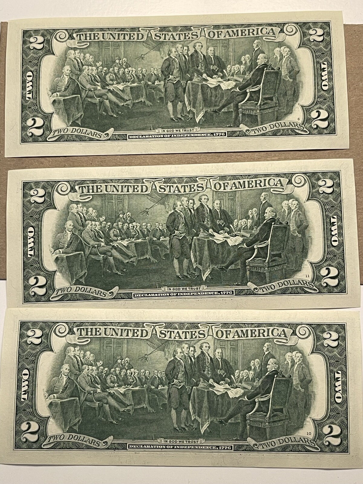 Sequential Uncirculated Two Dollar Bill $2 Note | eBay