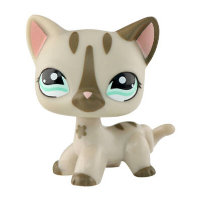 Mini Shop Pet LPS Shorthair Cat Gray Cat #1206 Who Love LPS Kids Gift ...