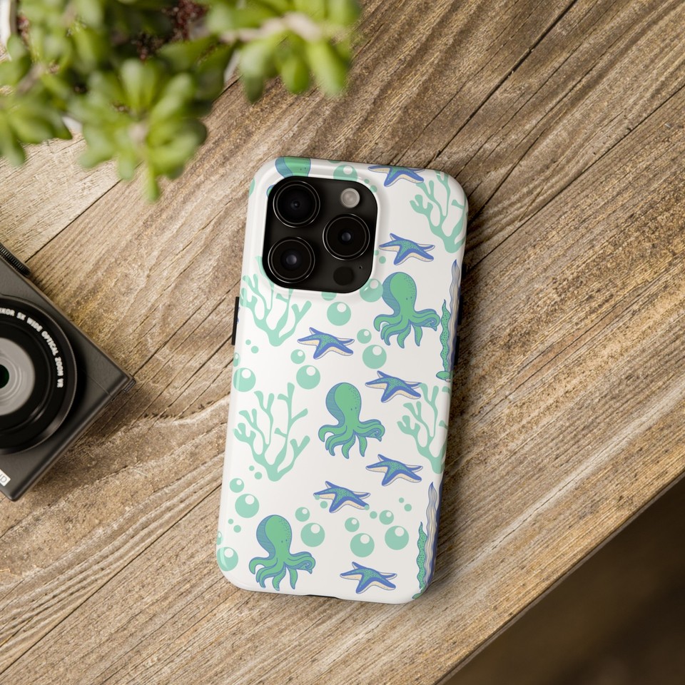 Blue Seashell Phone Case,Beachy Phone Case, iPhone 15 14 13 12 Pro y ...