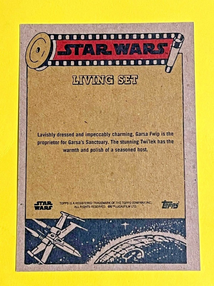 2022 Topps Star Wars Living Set #282 Garsa Fwip SP Card The Book of ...