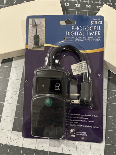 Outdoor Photocell Digital Timer Walmart Brand Holiday / Security ...