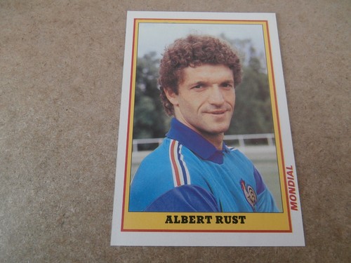 ALBERT RUST (SOCHAUX), RARE 1986 FOOTBALL ROOKIE CARD MONDIAL (JT29) | eBay