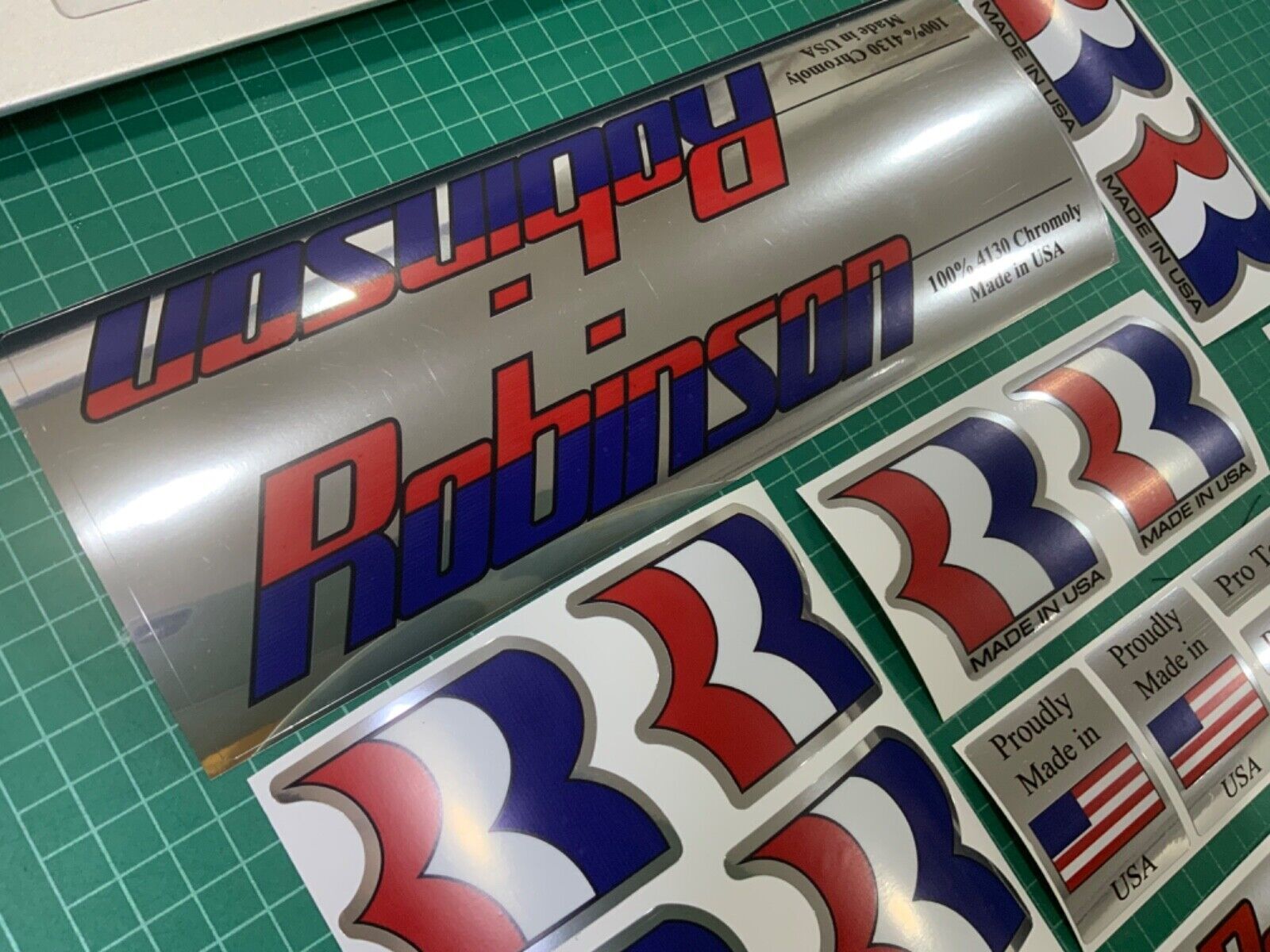 1986 robinson pro backing with chrome Bmx sticker decals | eBay